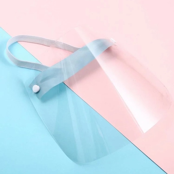 Other | Clear Protective Face Shield With Blue Strap | Poshmark
